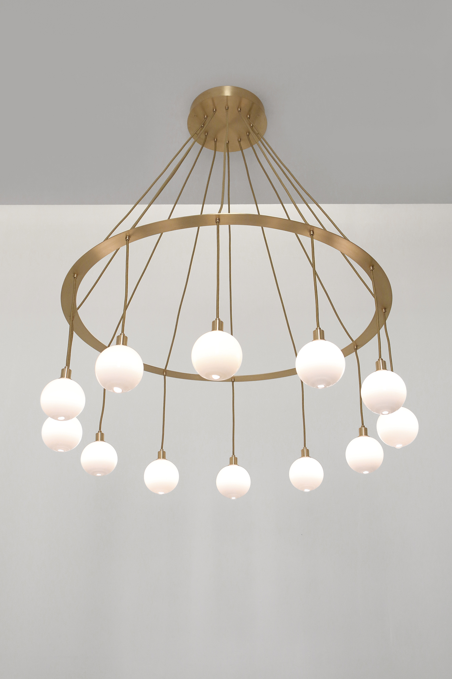 Drape Circle 12 Chandelier - Salon